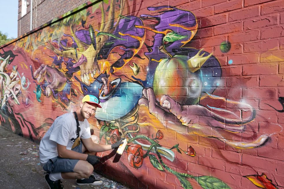 Künstler Tim Write sprüht wieder: Dieses Mal in eigener Sache - Borkumer Zeitung